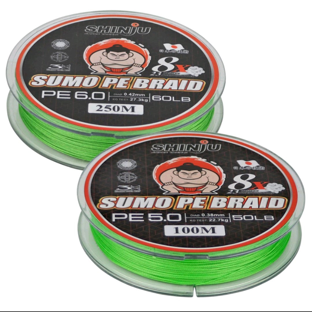 Sumo PE Braid 8X (100m-250m) (15-60LB) – Tce Tackles