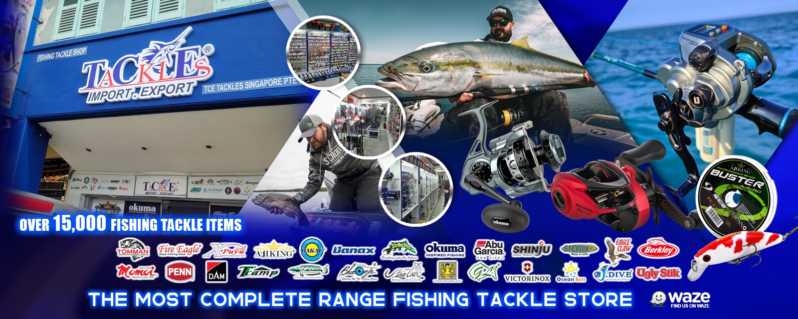 TCE Tackles Singapore, The Most Complete Range Fishing Tackle Store ...