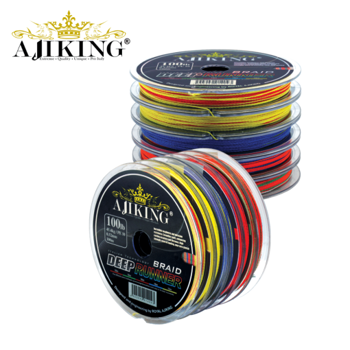 AJIKING DEEP RUNNER BRAID 100M (JOINT) MULTICOLOUR – Tce Tackles